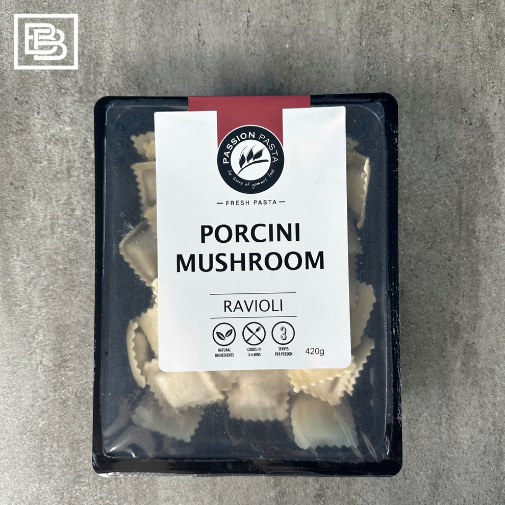 Passion Pasta Porcini Mushroom Ravioli Frozen [420g] – Butcher Box SG