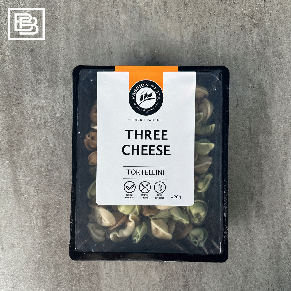 Passion Pasta Three Cheese Tortellini Frozen [420g] – Butcher Box SG