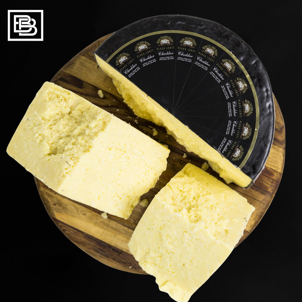 King Island Black Label 2 Year Aged Cheddar, Vintage Cheddar, Cheese ...